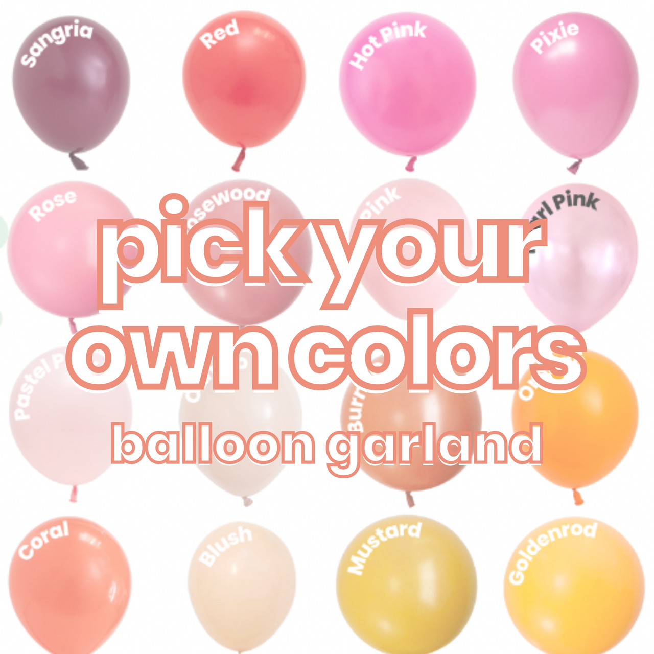 Balloon Garland Size Guide – Fig Balloon Co.
