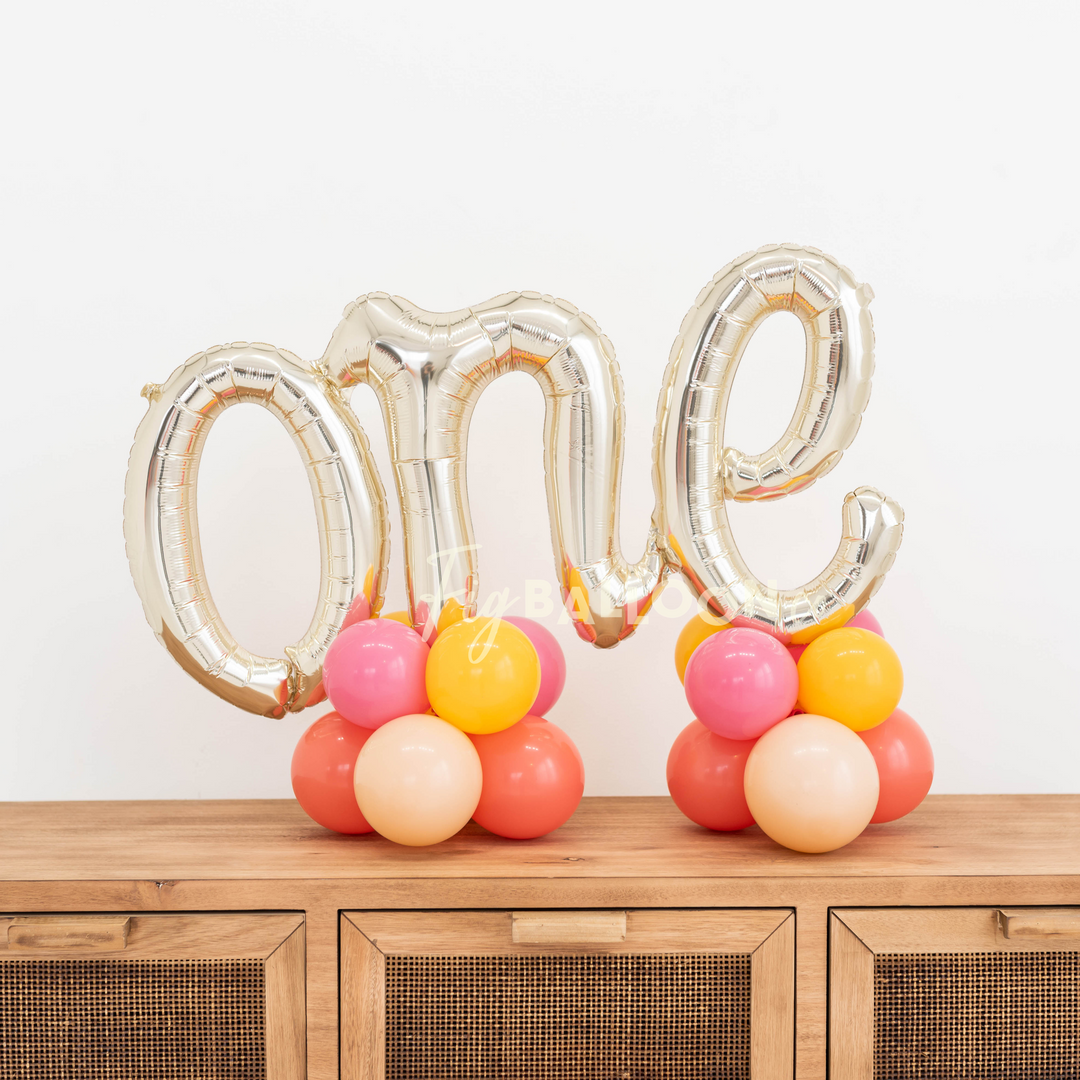 First Birthday One Balloon Tabletop Stack – Fig Balloon Co.